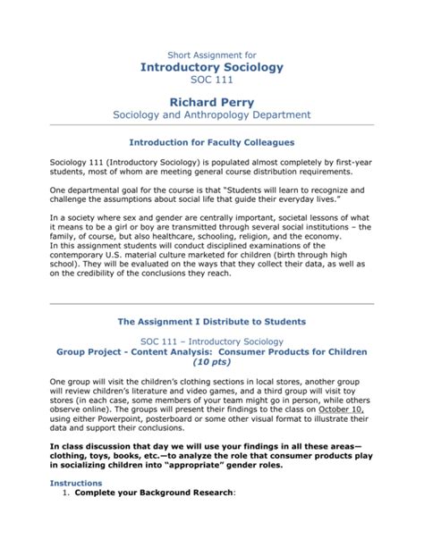 Soc 210 Introductory Sociology