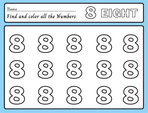 Numeros Para Colorear Vectores Iconos Gráficos y Fondos para