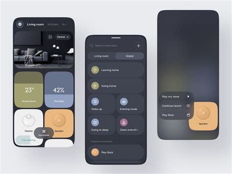 Smart Home — Mobile App Mobile App Design App Interface Design Mobile App