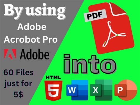 Pdf Into Ms Word Excel Powerpoint And Html Upwork