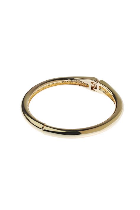 Luxe Flex 14k Gold Hinged Bangle