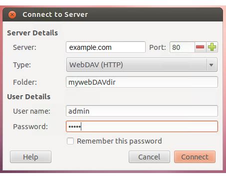 Acceder A WebDAV Con Mac OS X Y Linux Centro De Ayuda