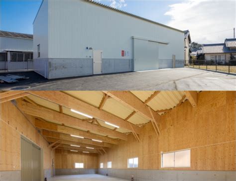 K製作所様 技術棟北側テント倉庫設置工事 テント生地耐用年数10年 通路部防音シート 施工実績 藤城建設株式会社 いい街と