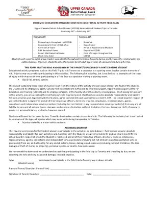 Fillable Online APPENDIX C INFORMED CONSENT PERMISSION FORM FOR