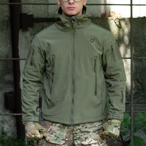 Куртка тактична SoftShell Eagle (Олива), демісезонна куртка софт шел ...