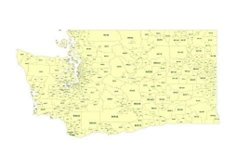 Wa Zip Codes Map