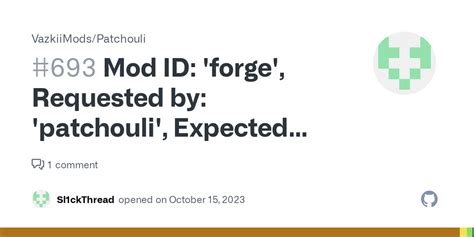 Mod Id Forge Requested By Patchouli Expected Range 4711