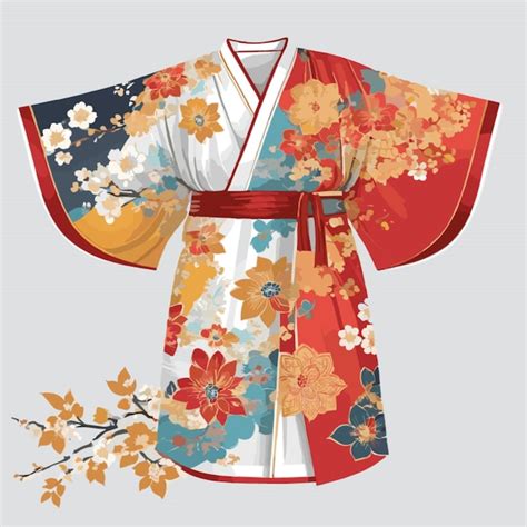 Premium Vector Kimono Vector On A White Background