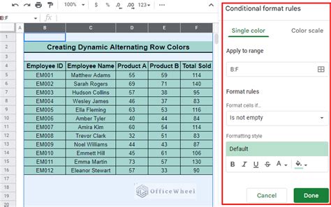 How To Add Alternating Colors Every 2 Rows In Google Sheets