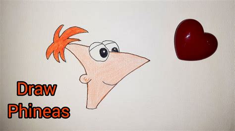 How To Draw Phineas Phineas Drawing Step By Step Easy Phineas Drawing