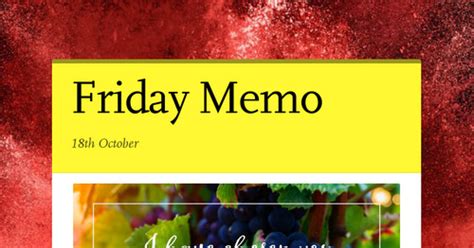 Friday Memo Smore Newsletters