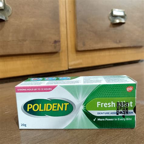 Polident Denture Adhesive Cream 20g Cream Meds For All