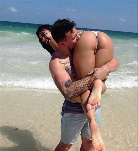 Bre Tiesi Topless At The Beach With Johnny Manziel Scandal Planet