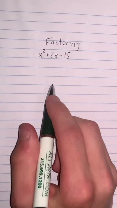 Factoring Basic Polynomials Quickly Youtube