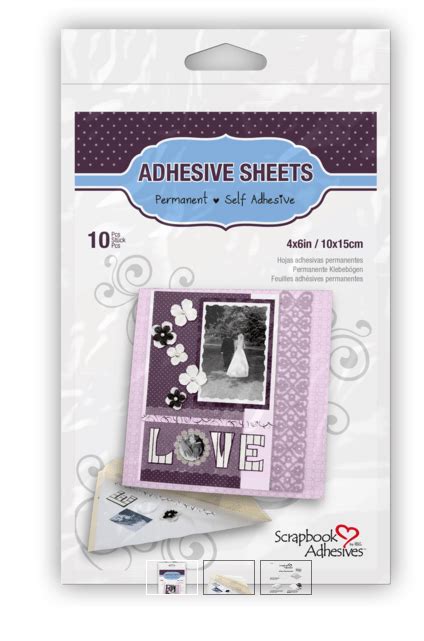 Scrapbook Adhesives Permanent Adhesive Sheets 10pkg