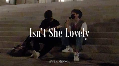 Stevie Wonder 스티비 원더 Isn t She Lovely Cover by 누루노 YouTube