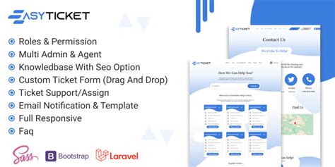 Easy Ticket Support Ticket System With Website By Codehunger Codester