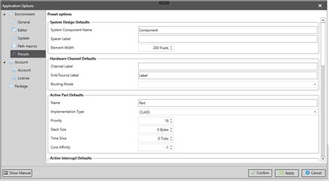 Preset Configuration Page Dataflow Designer Knowledge Base