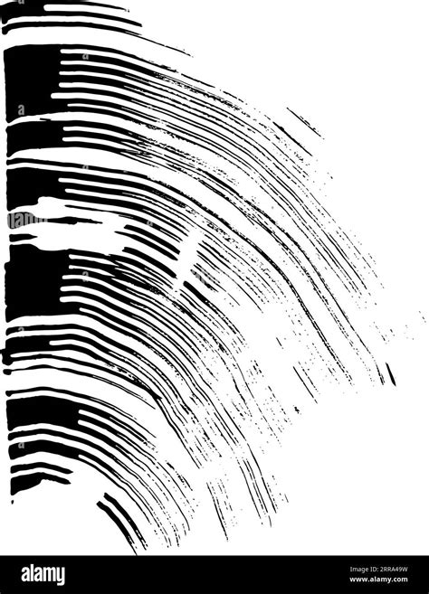 Ink Dry Brush Grunge Free Hand Rounded Stroke Stock Vector Image And Art