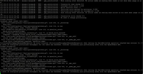 Dynamic Dynamodb Is Not Scaling Up When I Run As A Sub Process In The
