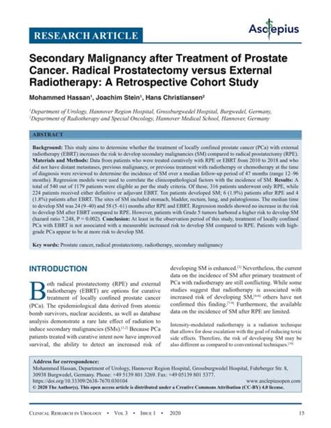 The Impact Of Lymph Node Dissection On Survival In Intermediate And