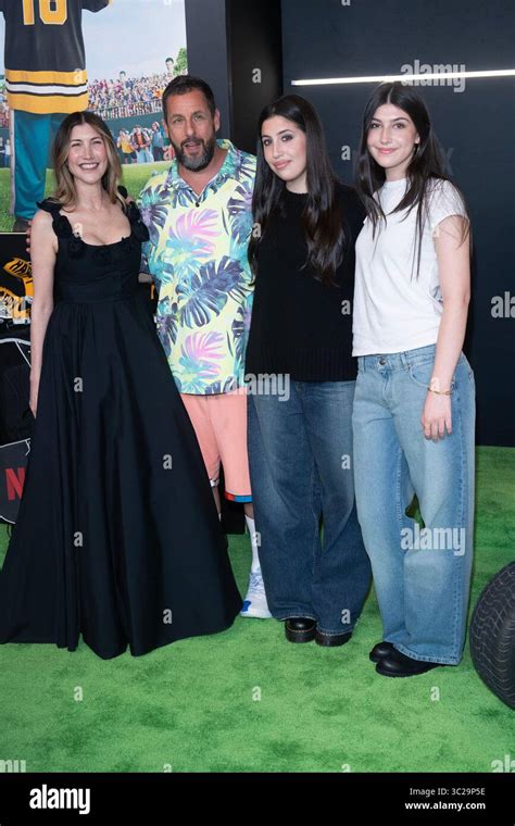 Adam Sandler Jackie Sandler Sadie Sandler And Sunny Sandler Attend