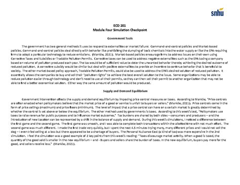 eco 201 module three checkpoint assignment template module three