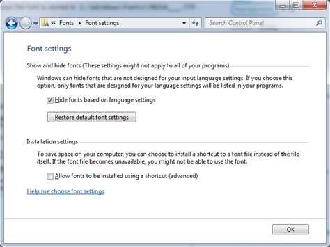 Windows 7 Why Does A Font On My Computer Show Up Under One User