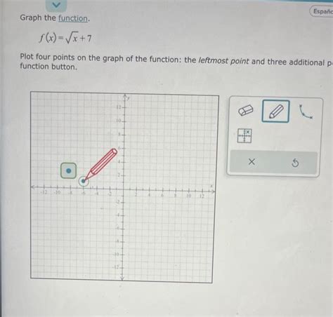 Solved Graph The Function F X X 7 Plot Four Points On The Chegg