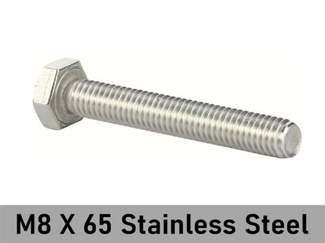 M8 X 65 Seed Stack Bolt Stainless Steel Hex Head 8 Pack Seed Stacks
