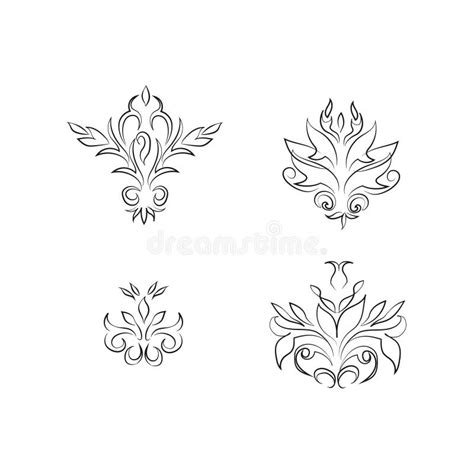 Ornate Frames And Scroll Elements Vectors Stock Vector Illustration