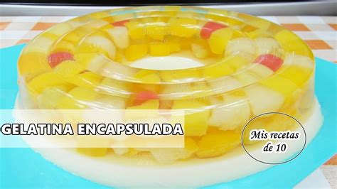 GELATINA TRASPARENTE CON FRUTAS YouTube
