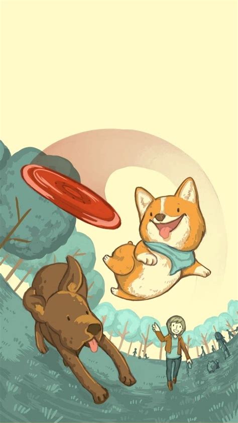 Милый корги. Собачка просто няха. Рисунок-арт | Illustrazione animali ...