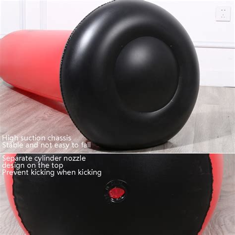 두꺼운 피트 니스 성인 어린이 수직 풍선 비 텀블러 권투 열 풍선 환기 화가 복싱 샌드백 사양 높이 160cm 빨간색