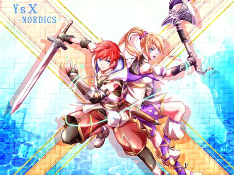 Adol Christin And Karja Balta Ys And 1 More Drawn By Xiacheng Tatsuya