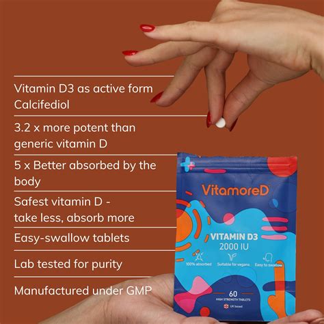 Vitamin D Supplement Fast Acting Calcifediol Supplement Vitamored