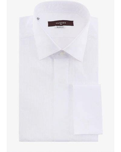 White Nugnes Shirts For Men Lyst