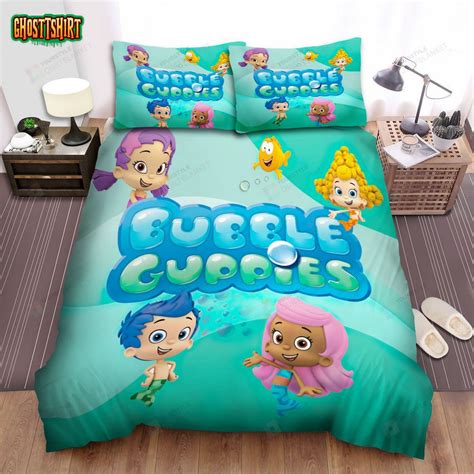 Bubble Guppies Cute Poster Bed Sheet Spread Duvet Cover Bedding Set