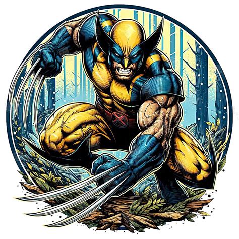 Png Xmen Wolverine Clipart Logan Mcu Superheroes Watercolor Digital