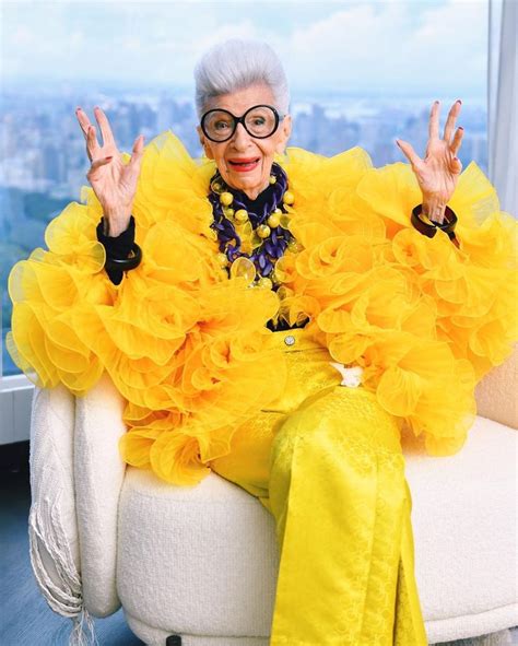 Iris Apfel On Instagram 100 Years 100 Friends 100 Stories Up In The Air 💛🥳🎁🎈☀️💯🎂🍰💛 Iris100
