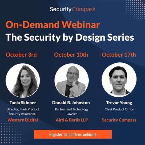 Webinar Series Building Secure Software By Design Security Compass