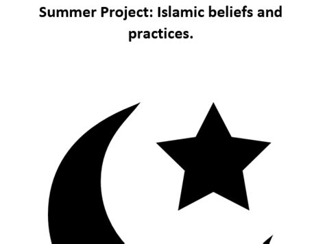 Islam Beliefs And Practices Workbook Teaching Resources