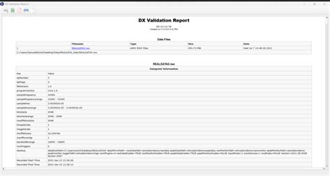 Analysis Reporting Apex Turbine