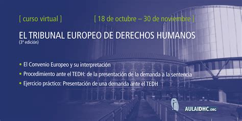 El Tribunal Europeo De Derechos Humanos Funcionamiento Procedimiento