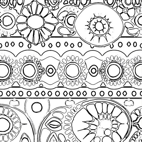 Best African Pattern Coloring Pages Free Printable Pdf