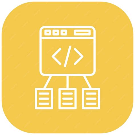 Premium Vector Code Framework Vector Illustration Style