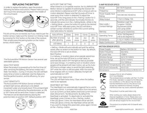 Motion Sensor Install