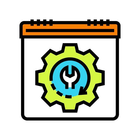 Predictive Maintenance Industry 5 Color Icon Illustration 60185332