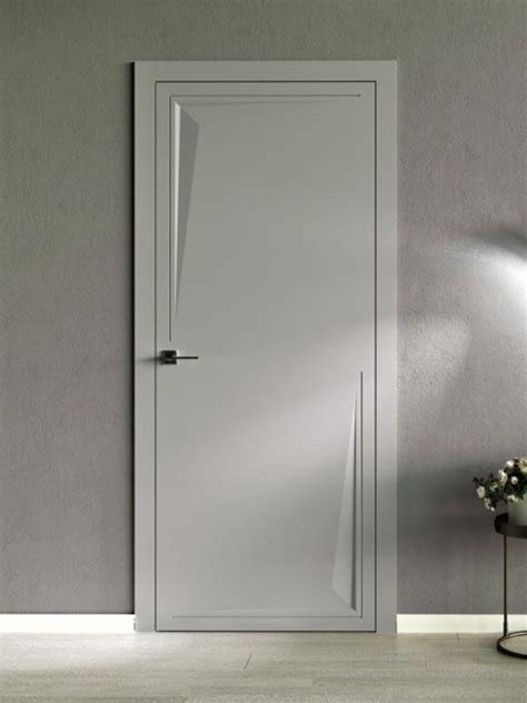 Світло сірі сучасні міжкімнатні двері з ефектом 3d Door Design