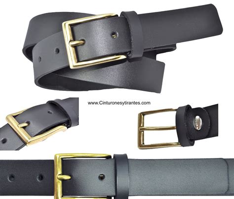 Cinturón Hombre Multiuso Piel Con Hebilla Y Puntera Rectangular